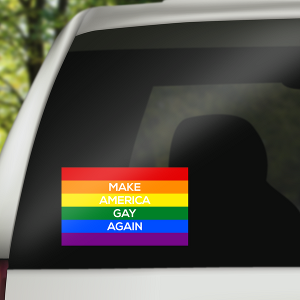MAGA Decal | MAGA Bumper Sticker for Pride | Make America Gay - Fans Of ...